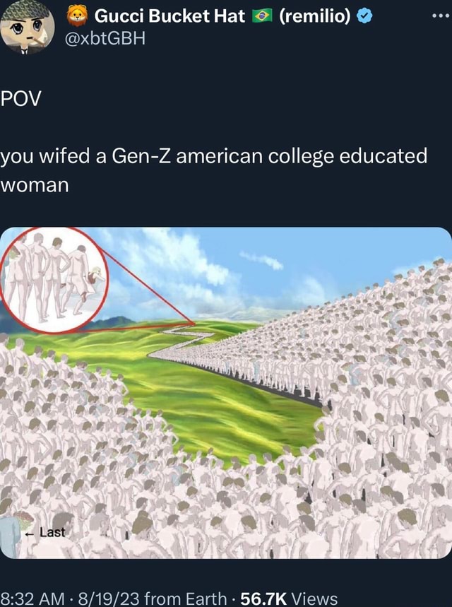 Gucci Bucket Hat (remilio) @ @xbtGBH POV you wifed a Gen-Z american ...