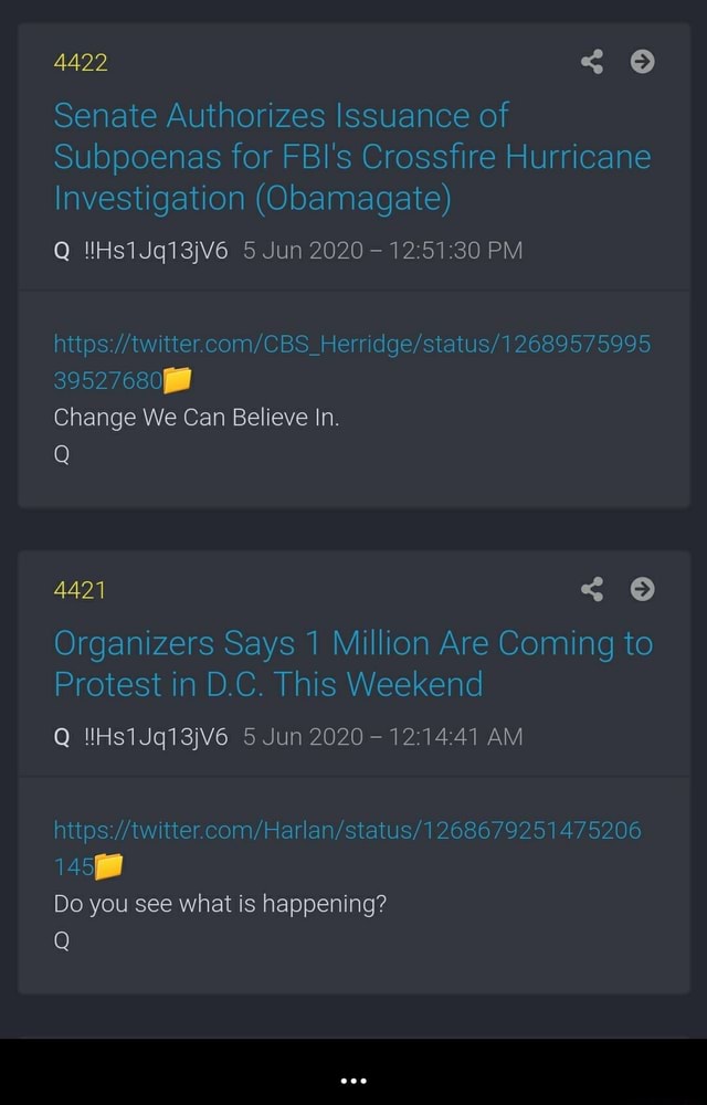 4422 so Senate Authorizes Issuance of Subpoenas for FBI's Crossfire ...
