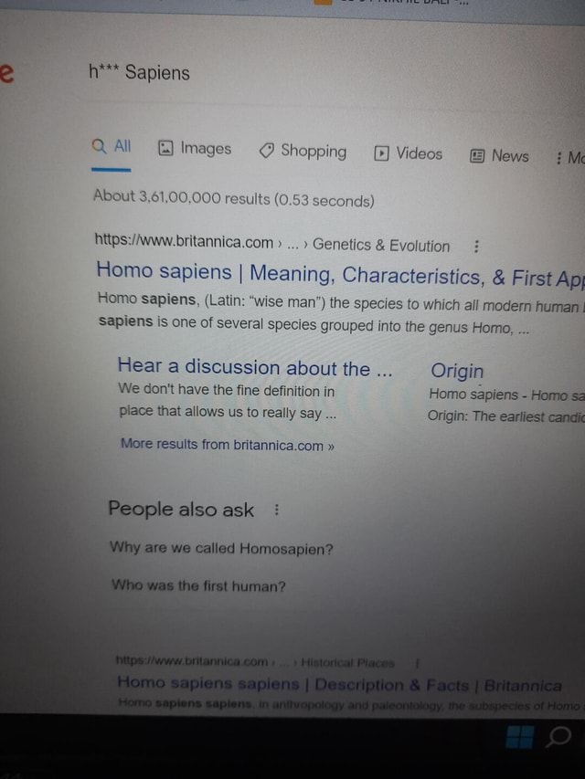 H*** Sapiens Q Images Shopping Video) News About 3,61,00,000 results (0 ...