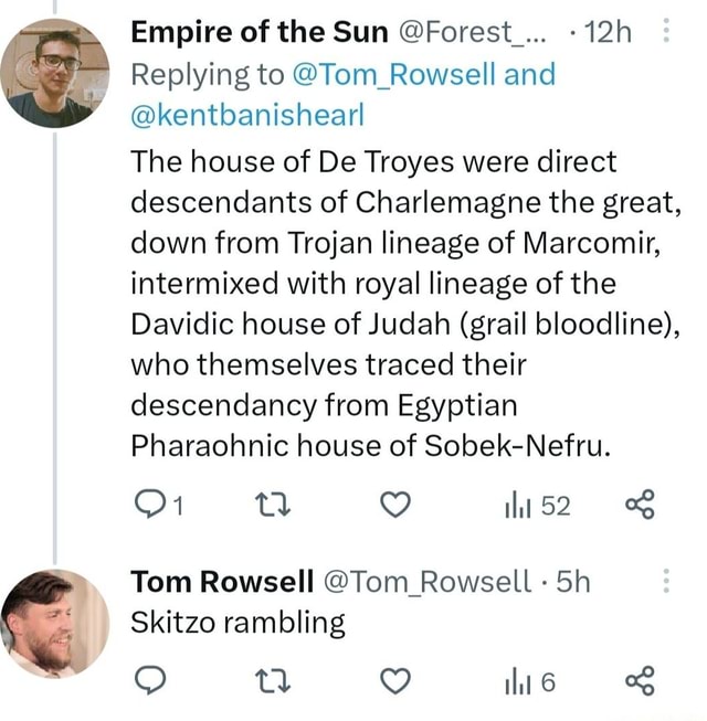 Empire of the Sun @Forest_... Replying to @Tom_Rowsell and ...