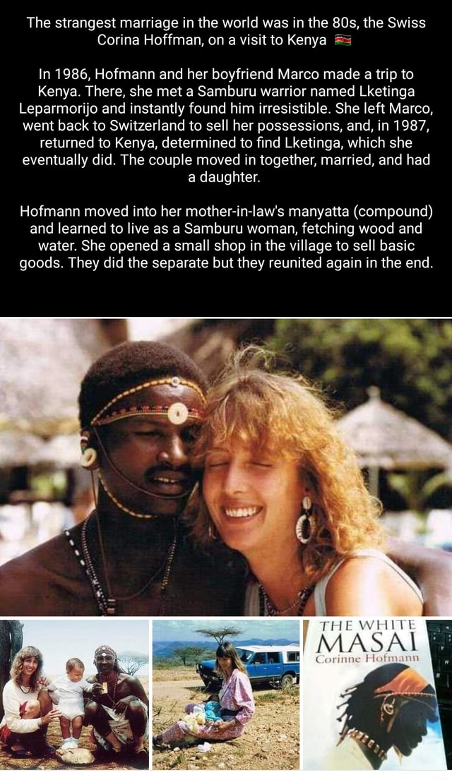 The strangest marriage in the world was in the the Swiss Corina Hoffman ...