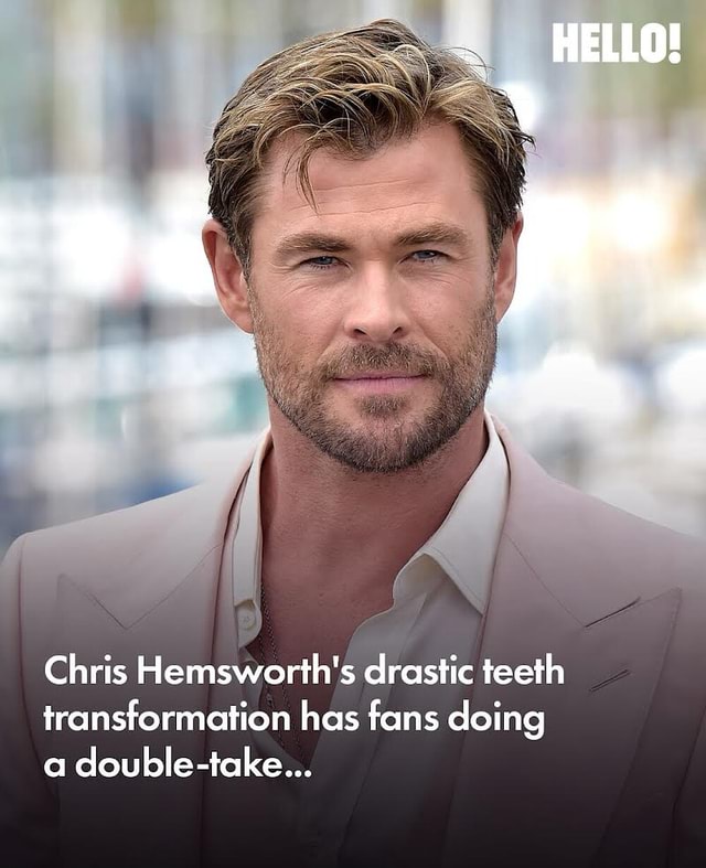 Chris Hemsworth, the Hollywood heartthrob known for his dazzling smile ...