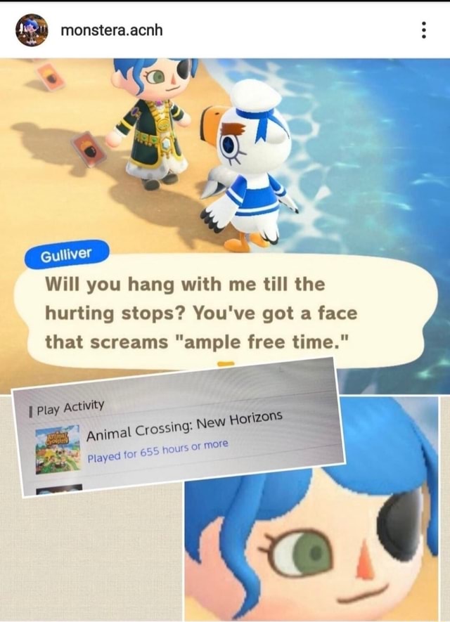 Monstera.acnh Gulliver Will you hang with me till the hurting stops ...