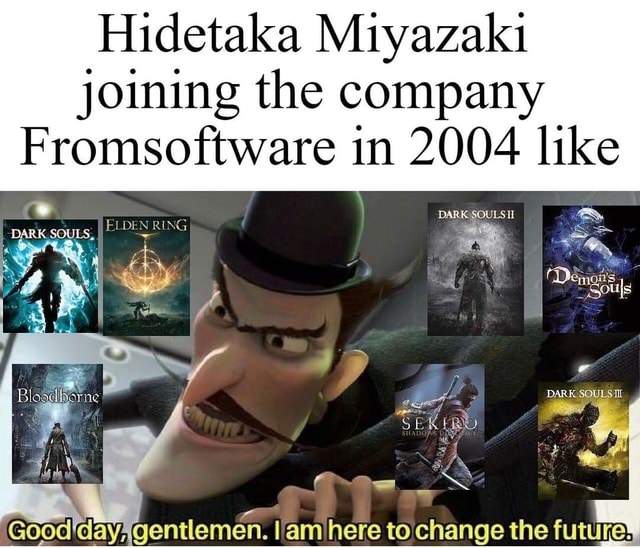 Hidetaka Miyazaki joining the company Fromsoftware in 2004 like DARK ...