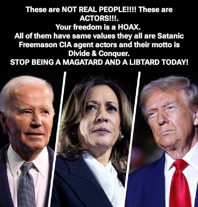 These are NOT REAL PEOPLE!!!! These are ACTORS!!!. Your freedom is a ...