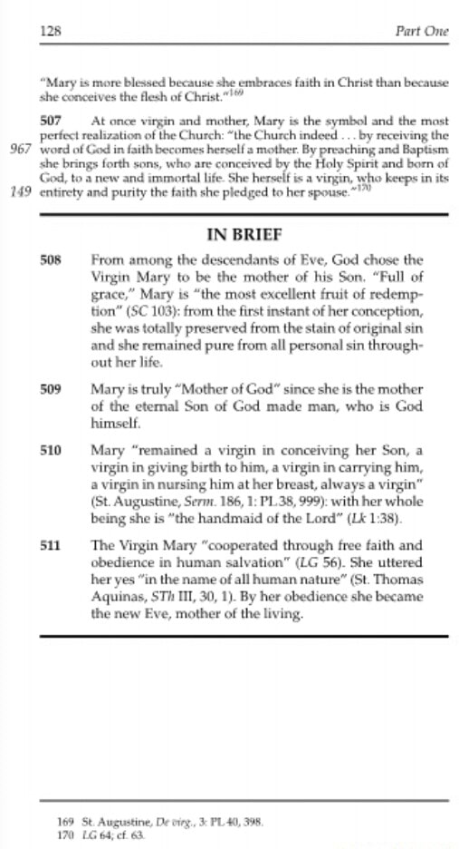 128 Part One "Mary is more blessed because she embraces faith in Christ ...