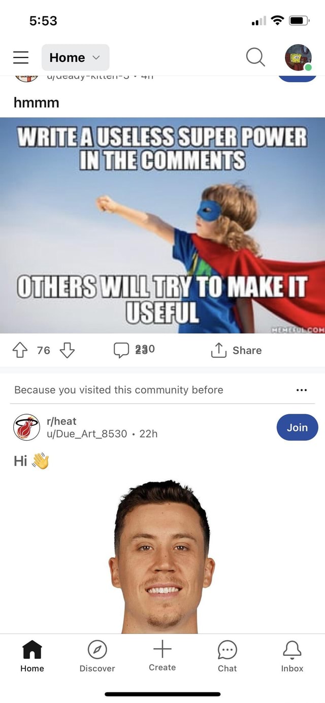 Om Heme hmmm WRITE A USELESS SUPER POWER IN THE COMMENTS OTHERS WILL ...