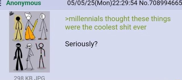 Anonymous No. 708994665 >millennials thought these things of wale were ...