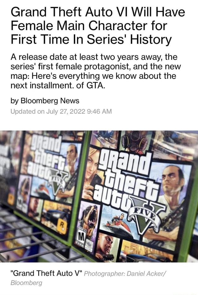 Grand Theft Auto VI Will Have Female Main Character for First Time In ...