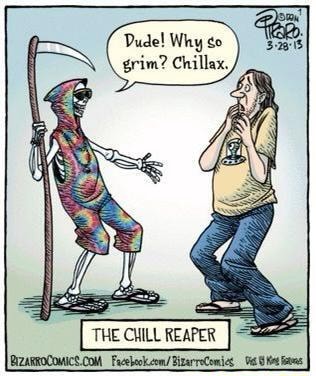 #cartoon #funny #relax #chillax - THE CHILL REAPER - iFunny