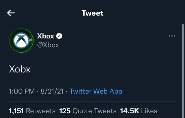 XBOX TWEETING XOBX - Xobx PM Tvatter Web App - iFunny Brazil