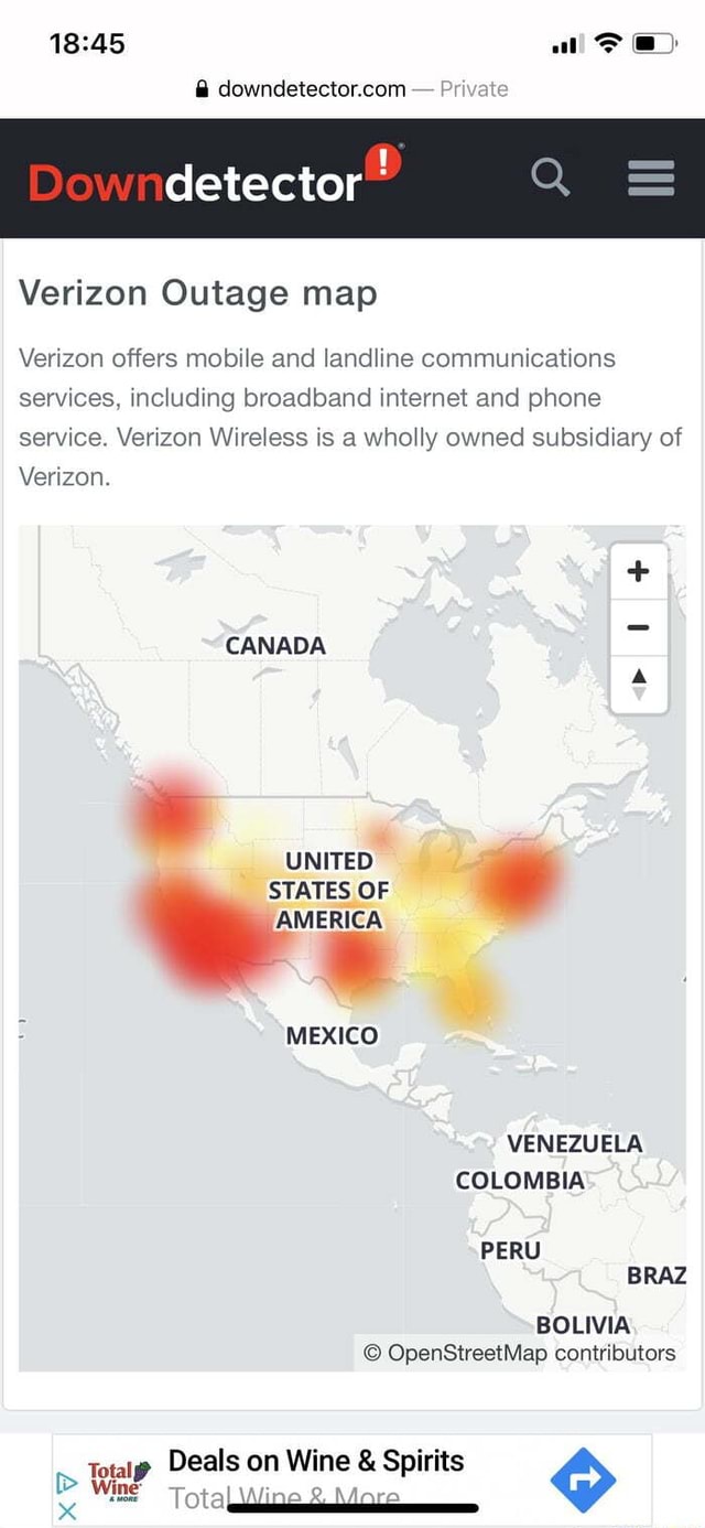 - Privat detector Verizon Outage map Verizon offers mobile and landline ...