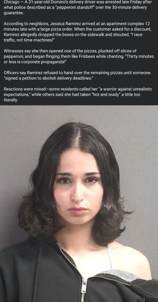 Chicago - AS 31-year-old Dominos delivery driver was arrested late ...