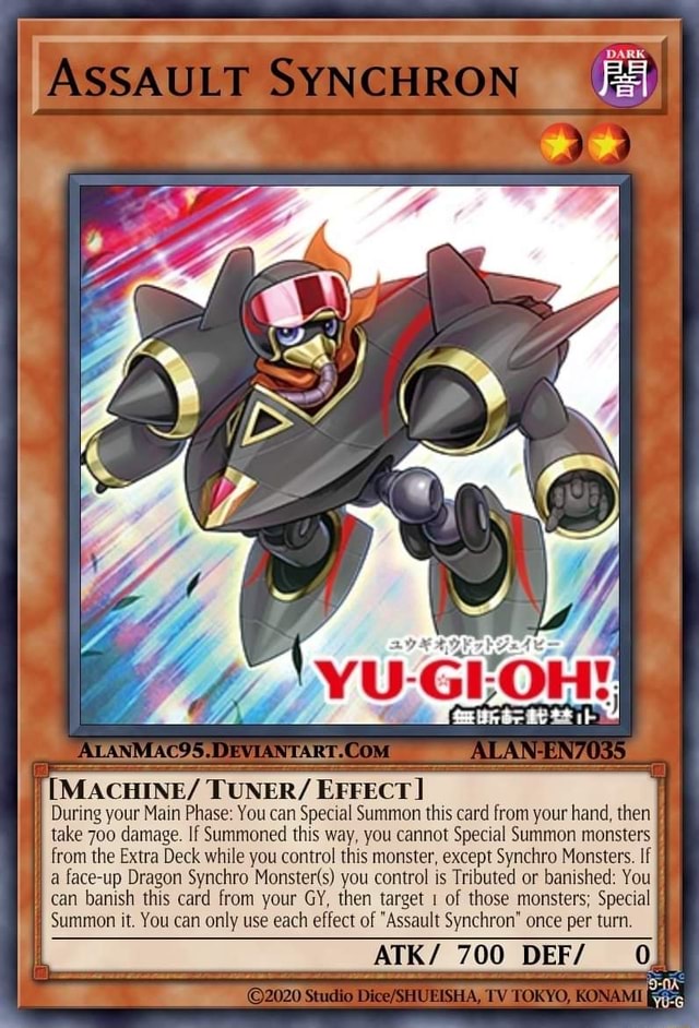 ASSAULT SYNCHRON MACHINE/ TUNER/ EFFECT During your Main Phase: You can ...