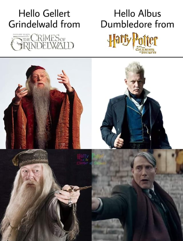 Hello Gellert Hello Albus Grindelwald from Dumbledore from CRIMES ...