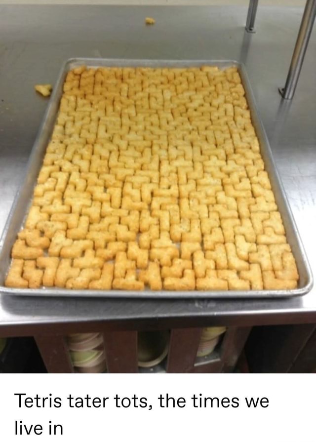 Tetris tater tots, the times we live in - iFunny