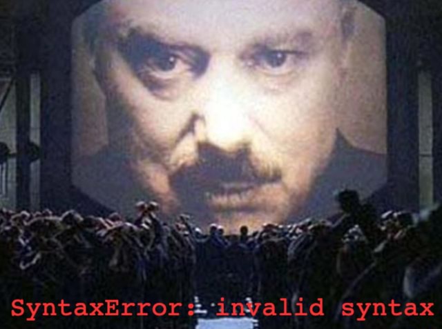 SyntaxError 'invalid syntax - iFunny