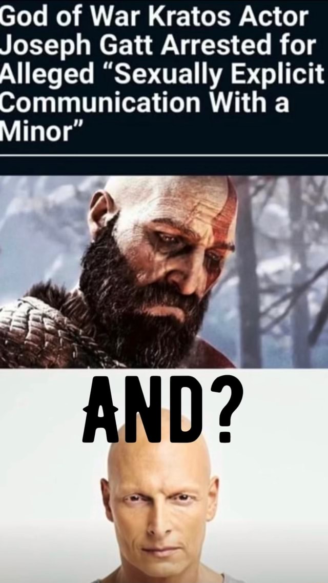 God of War Kratos Actor Joseph Gatt Arrested for Alleged "Sexually ...