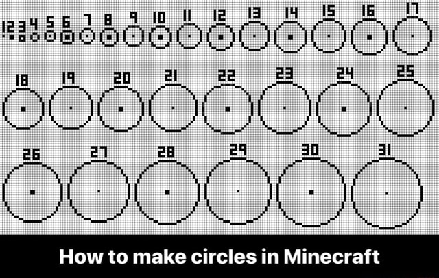 How to make circles in Minecraft - iFunny