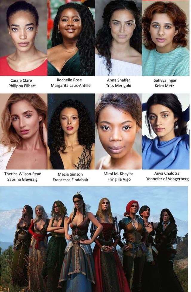 Rochelle Rose Margarita Laux-Antille Anna Shaffer Triss Merigold Cassie ...