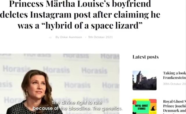 Princess Martha Louise's boyfriend deletes Instagram post after ...