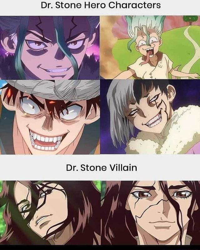 Dr. Stone Hero Characters Dr. Stone Villain - iFunny