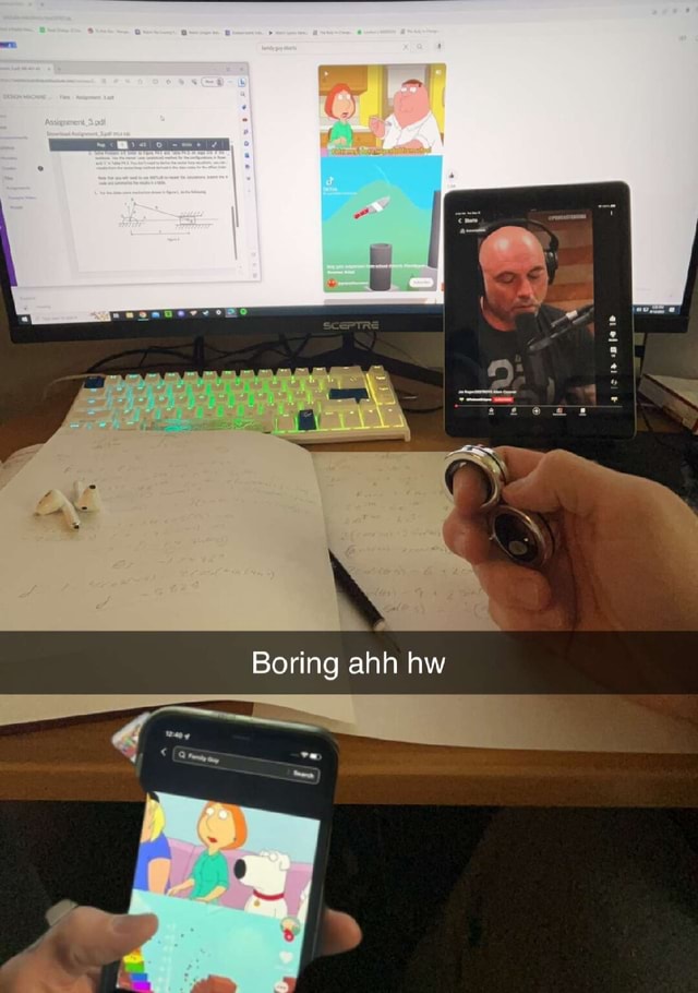Boring ahh hw - iFunny