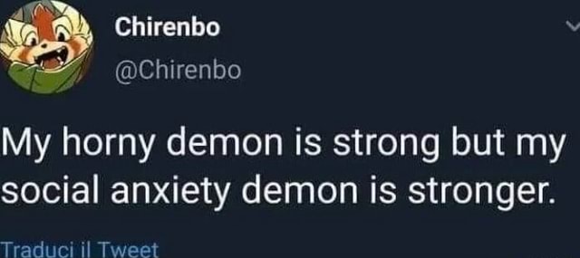 Chirenbo ia Chirenbo My horny demon is strong but my social anxiety ...
