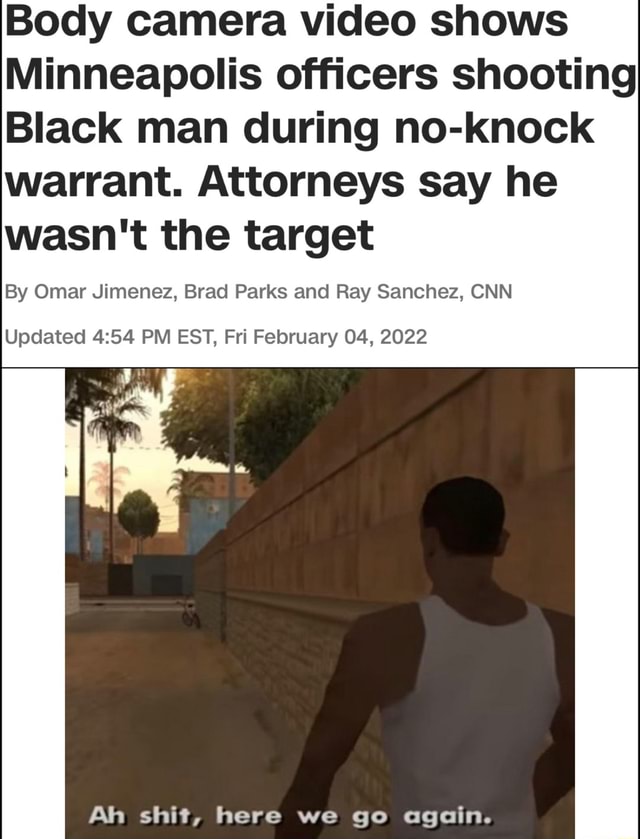 Body camera video shows Minneapolis officers shooting Black man during ...