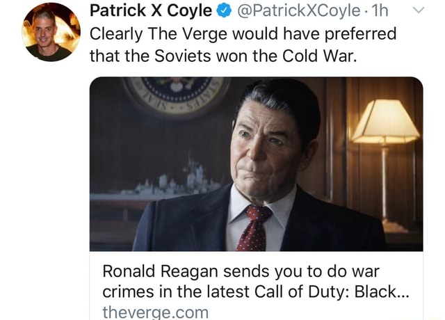 Patrick X Coyle @ @PatrickXCoyle Clearly The Verge would have preferred ...