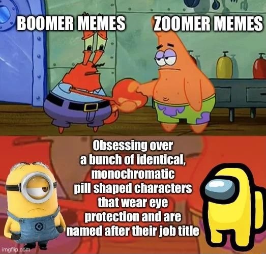 BOOMER MEMES ZOOMER MEMES Obsessing over a bunch of identical ...