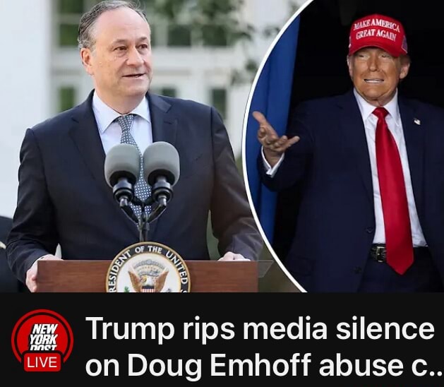 Ge Trump rips media silence we on Doug Emhoff abuse c.. - America’s ...