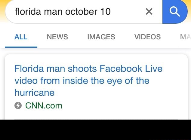 Florida man october 10 X B Florida man shoots Facebook Live video from ...