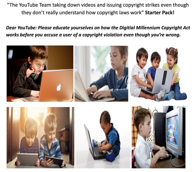 "The YouTube Team taking down videos and issuing copyright strikes even ...