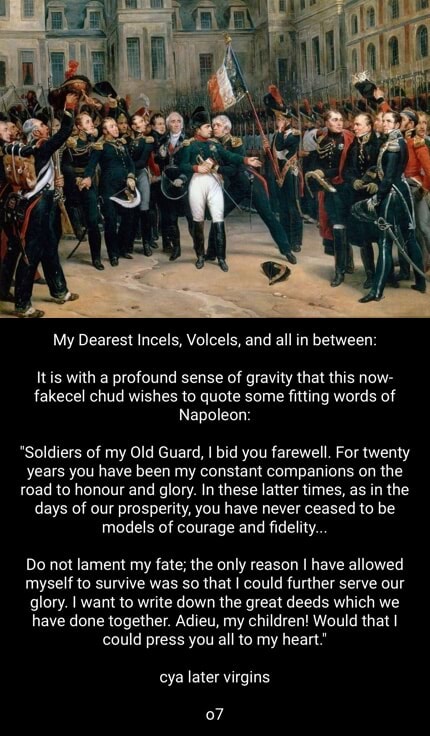 My Dearest Incels, Volcels, and all in between: Itis with a profound ...