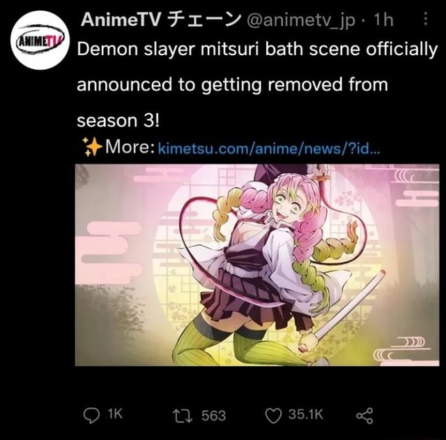 AnimeTV @animetv_jp- th Demon slayer mitsuri bath scene officially ...