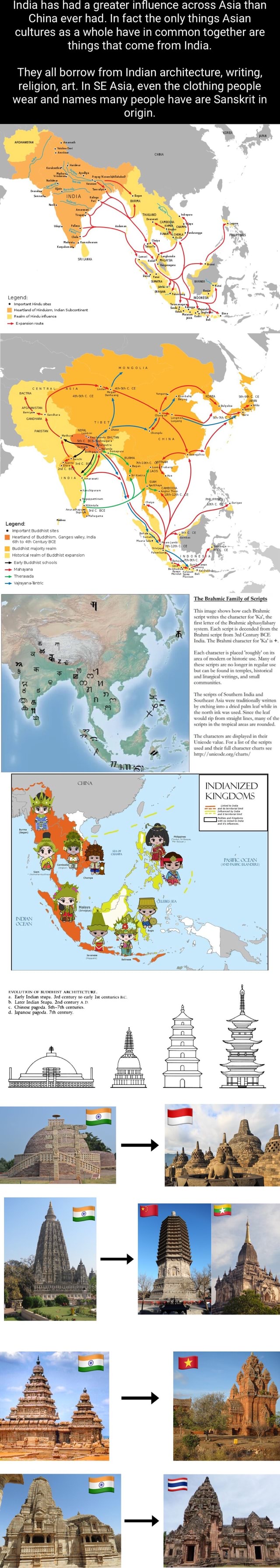 India has had a greater influence across Asia than China ever had. In ...