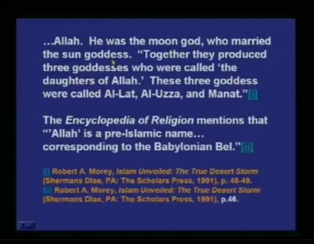 .-.Allah. He was the moon god, who married the sun goddess. "Together ...