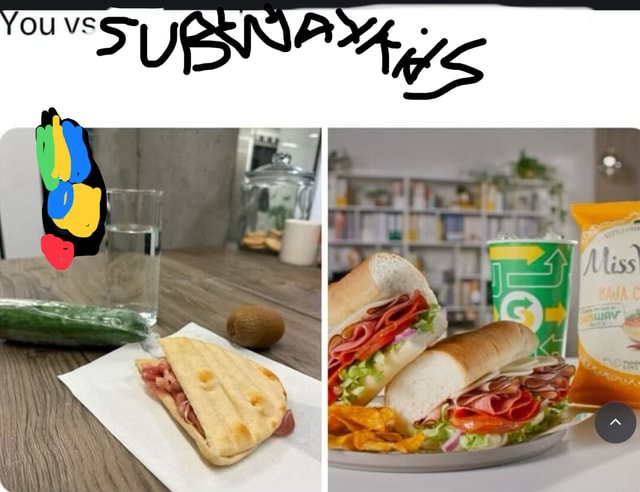 Me vs subway - iFunny