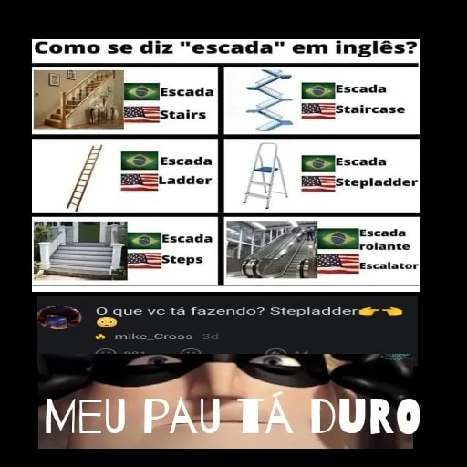 Como se diz "escada" em inglês? Escada EE3sscada ElESstaircase Escada ...