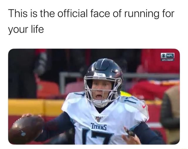 This is the official face of running for your life - iFunny