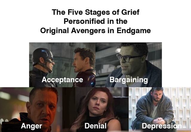 The Five Stages of Grief Personified in the Original Avengers in ...