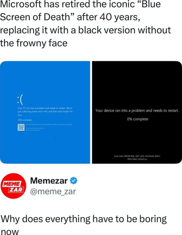 Microsoft has retired the iconic "Blue Screen of Death" after 40 years ...