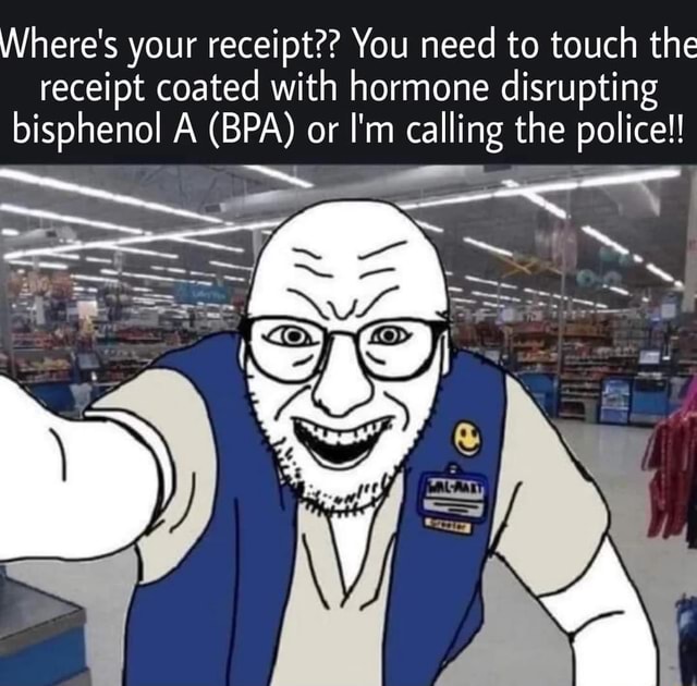 Where's your receipt?? You need to touch the receipt coated with ...