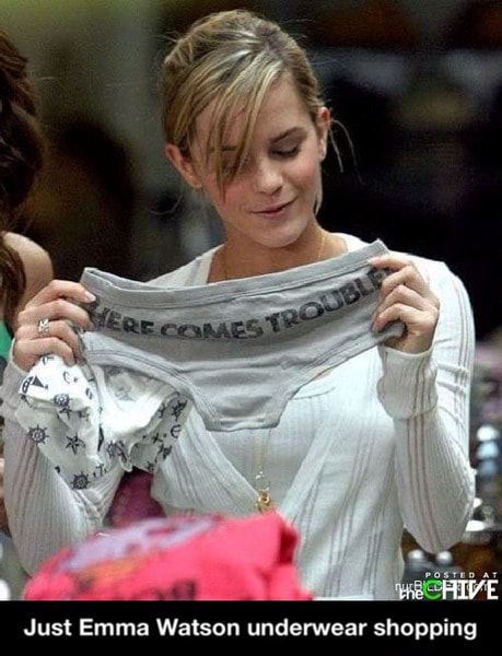 Just Emma Watson underwear shopping - Just Emma Watson underwear ...