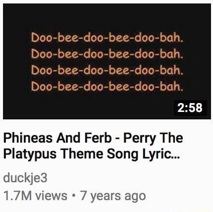 Doo-bee-doo-bee-doo-bah. Doo-bee-doo-bee-doo-bah. Doo-bee-doo-bee-doo ...