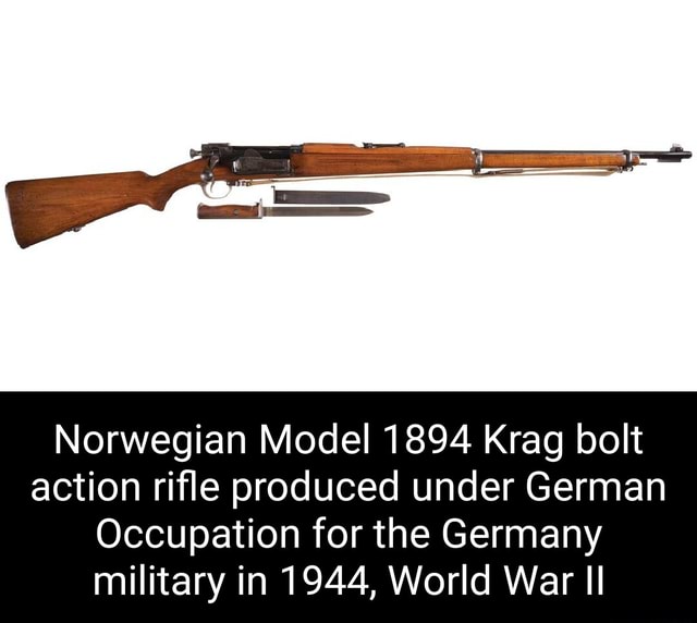 Norwegian Model 1894 Krag bolt action rifle produced under German ...