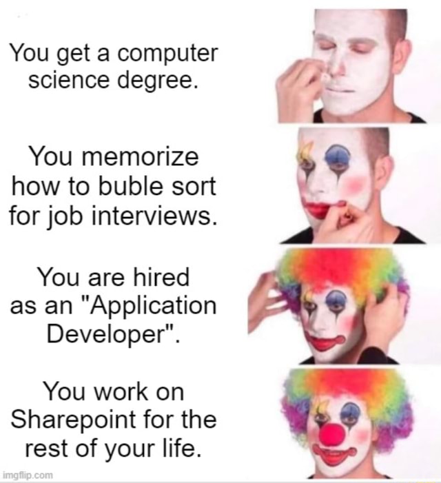 You get a computer science degree. You memorize how to buble sort for ...
