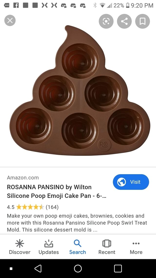 ROSANNA PANSINO by Wilton Silicone Poop Emoji Cake Pan - 6-... 4.5 (164 ...