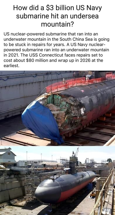 How did a $3 billion US Navy submarine hit an undersea mountain? US ...